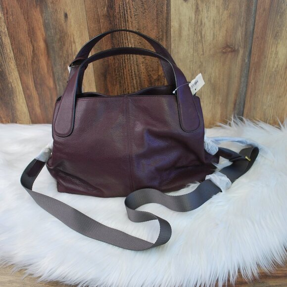 Fossil | Bags | Nwt Fossil Maya Satchel Handbag Crossbody Purse Fig ...